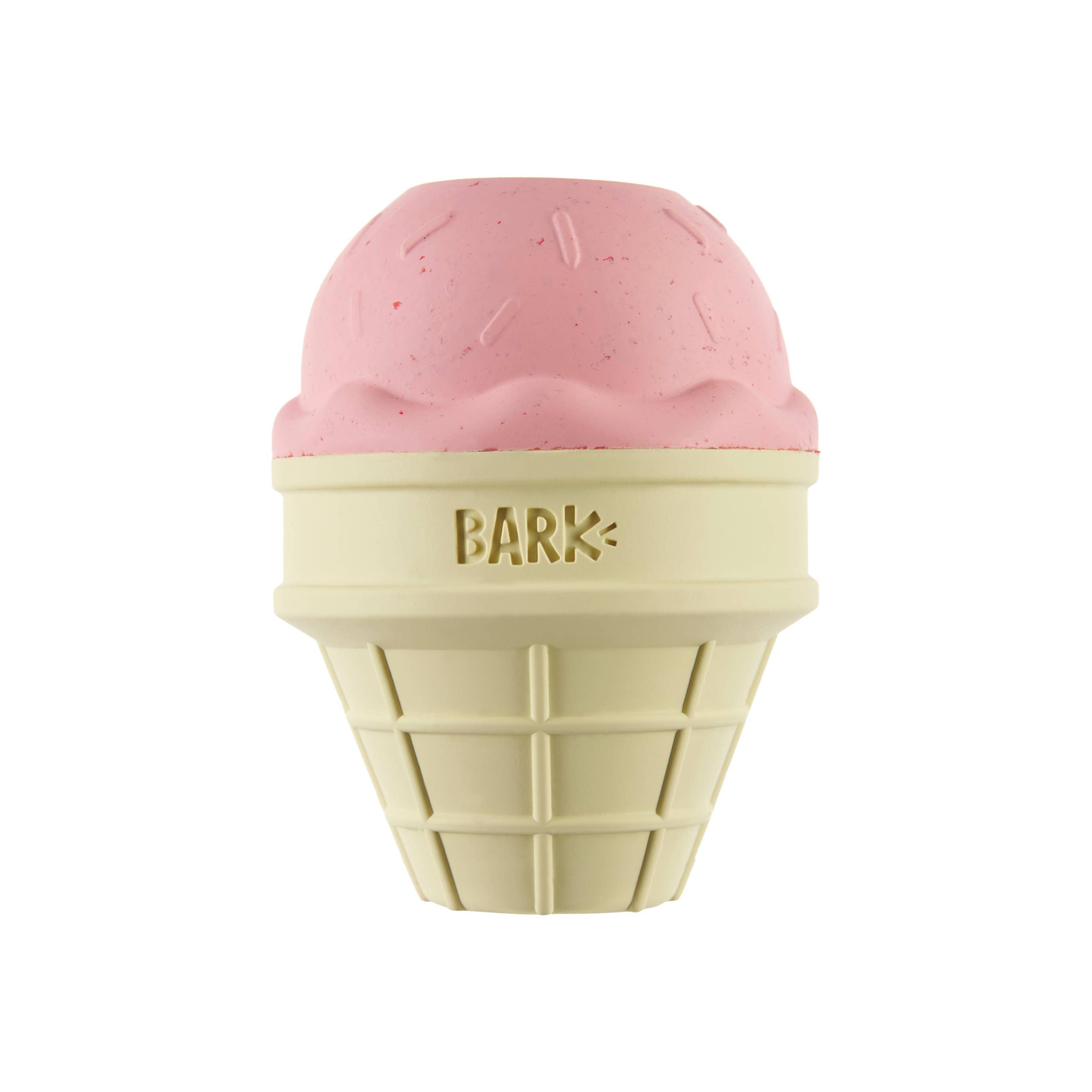 BARK Super Chewer Ice Cream Squeak Cone Dog Toy M/L – Performance Dog ...