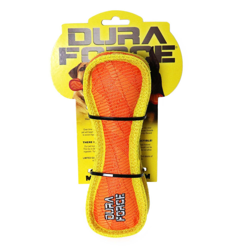 DuraForce JR Bone - Orange - Squeaky Dog Toy – Performance Dog Supply